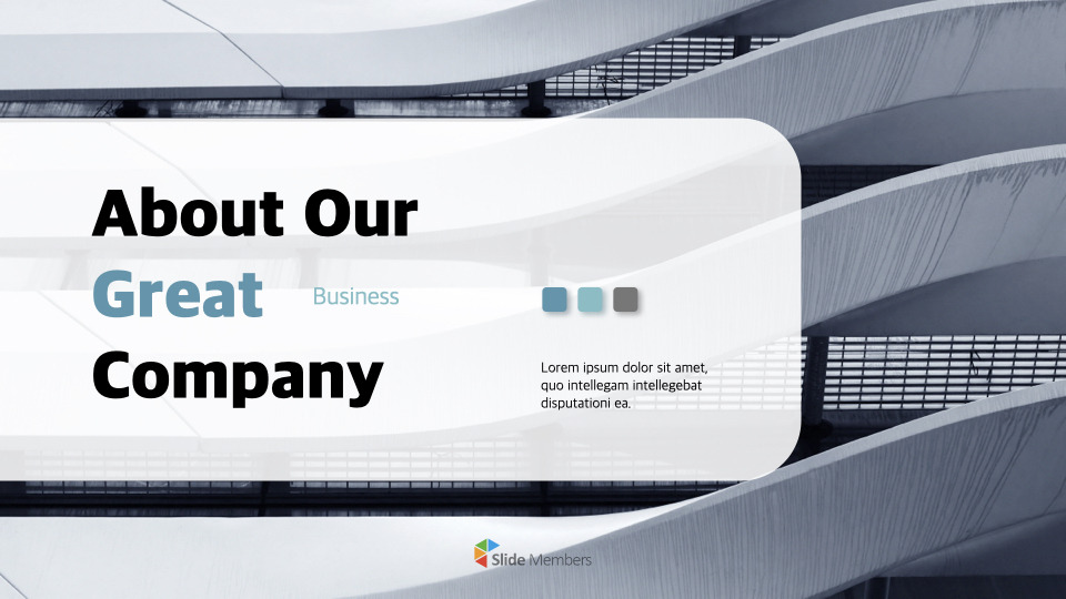 About Our Great Company Simple beautiful keynote templates