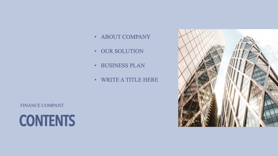 Finance Company slideshare ppt