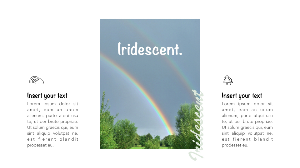 Arco iris Plantillas de PowerPoint Diseño multipropósito