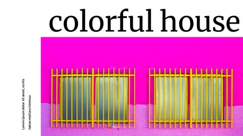 Colorful House Simple Google Slides Templates|Construction
