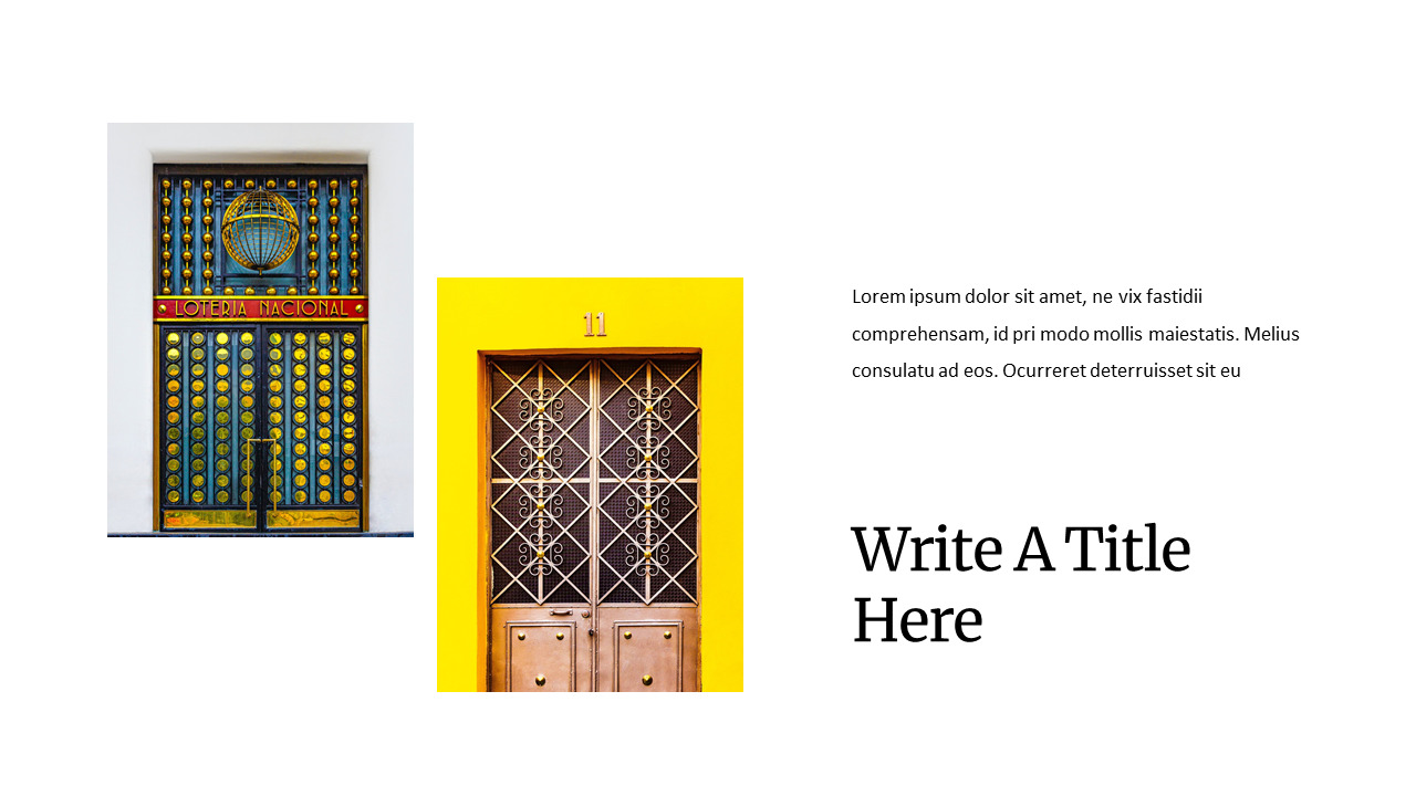 Colorful House Simple Google Slides Templates|Construction