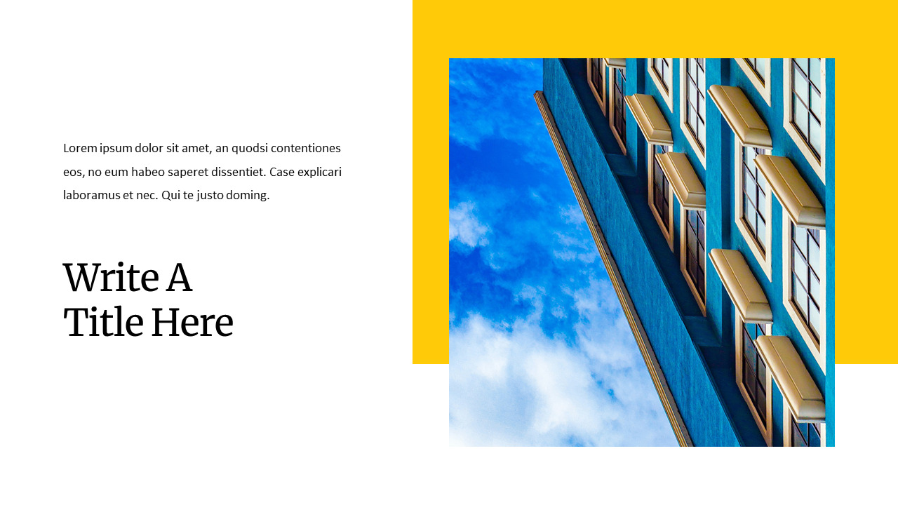 Colorful House Simple Google Slides Templates|Construction