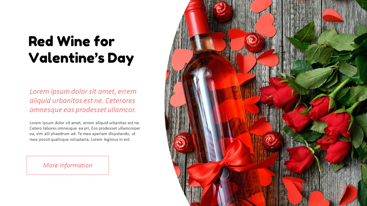 Día de San Valentín Plantillas simples de Presentaciones de Google
