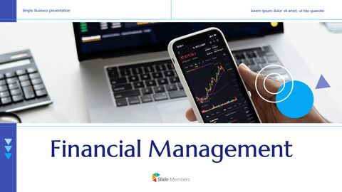 Financial Management company profile template design|Finance|PPT