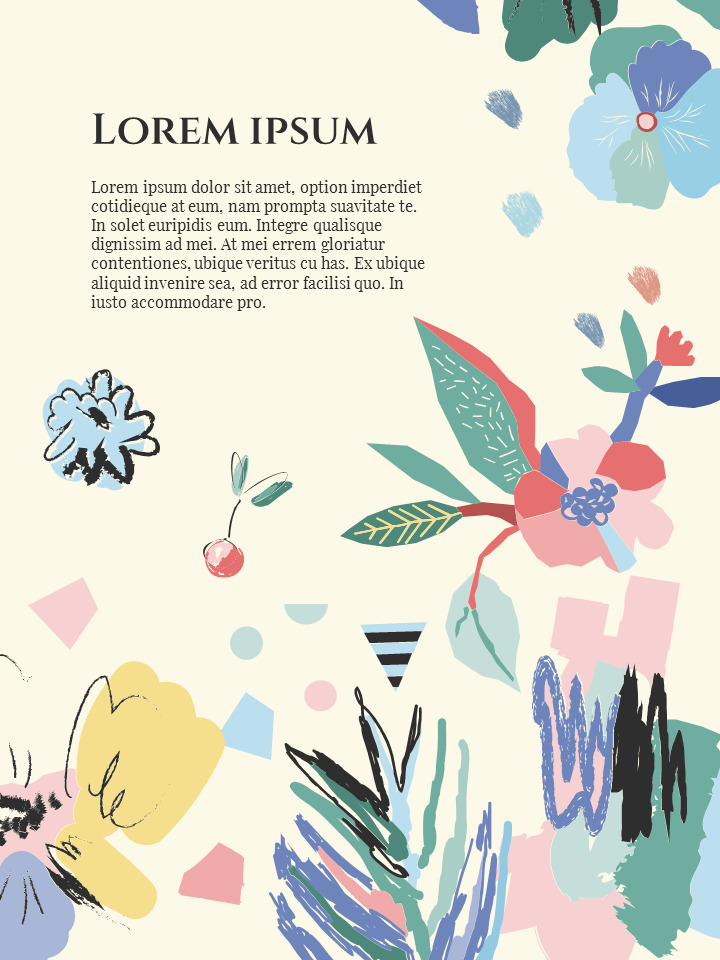 Spring Flower Theme template powerpoint