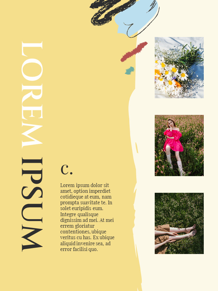 Spring Flower Theme template powerpoint