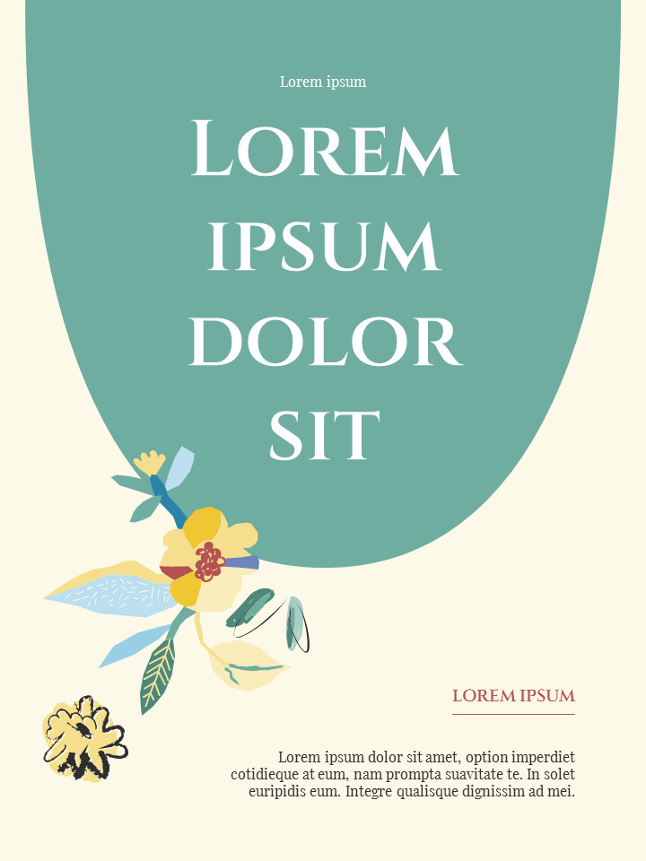 Spring Flower Theme template powerpoint