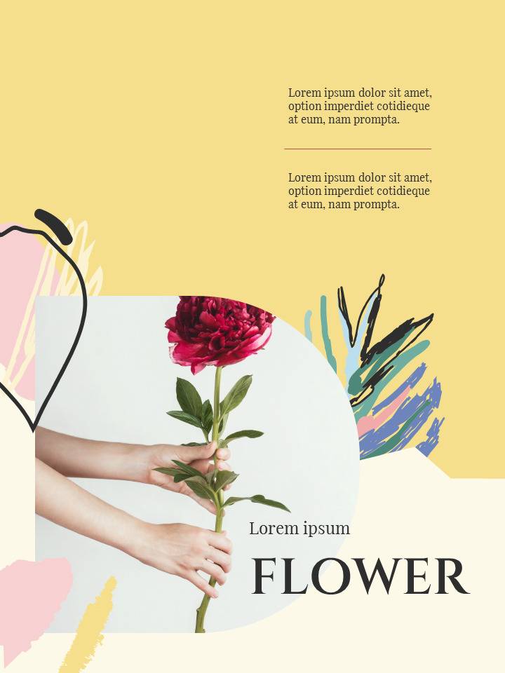 Spring Flower Theme template powerpoint