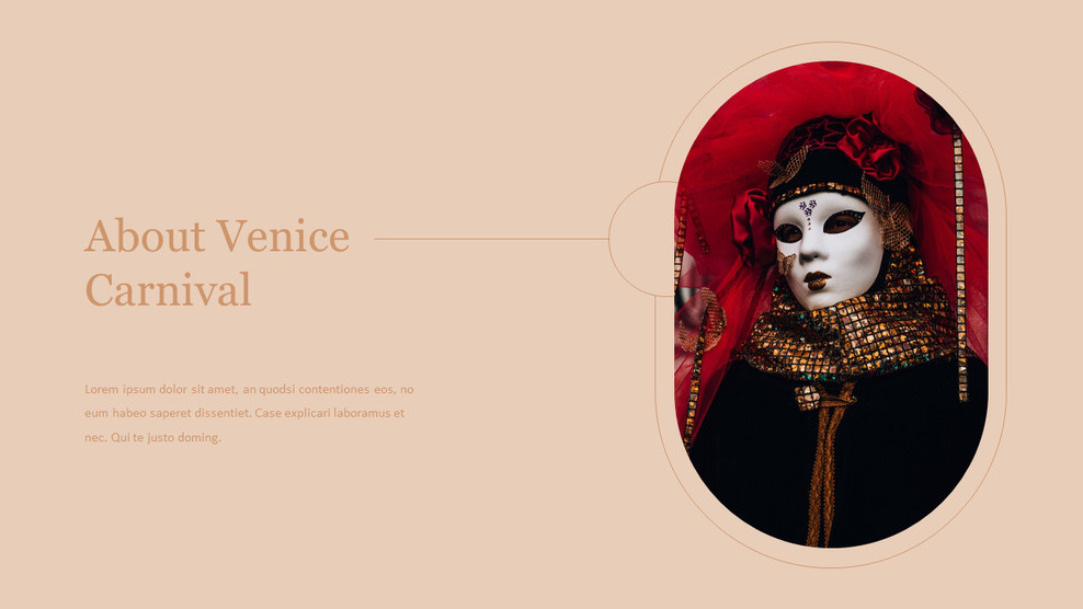 Venice Carnival Templates for PowerPoint|Lifestyle