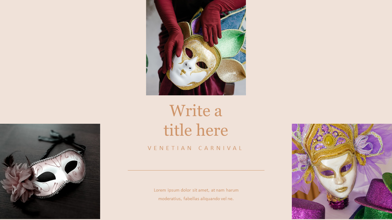 Venice Carnival Templates for PowerPoint|Lifestyle