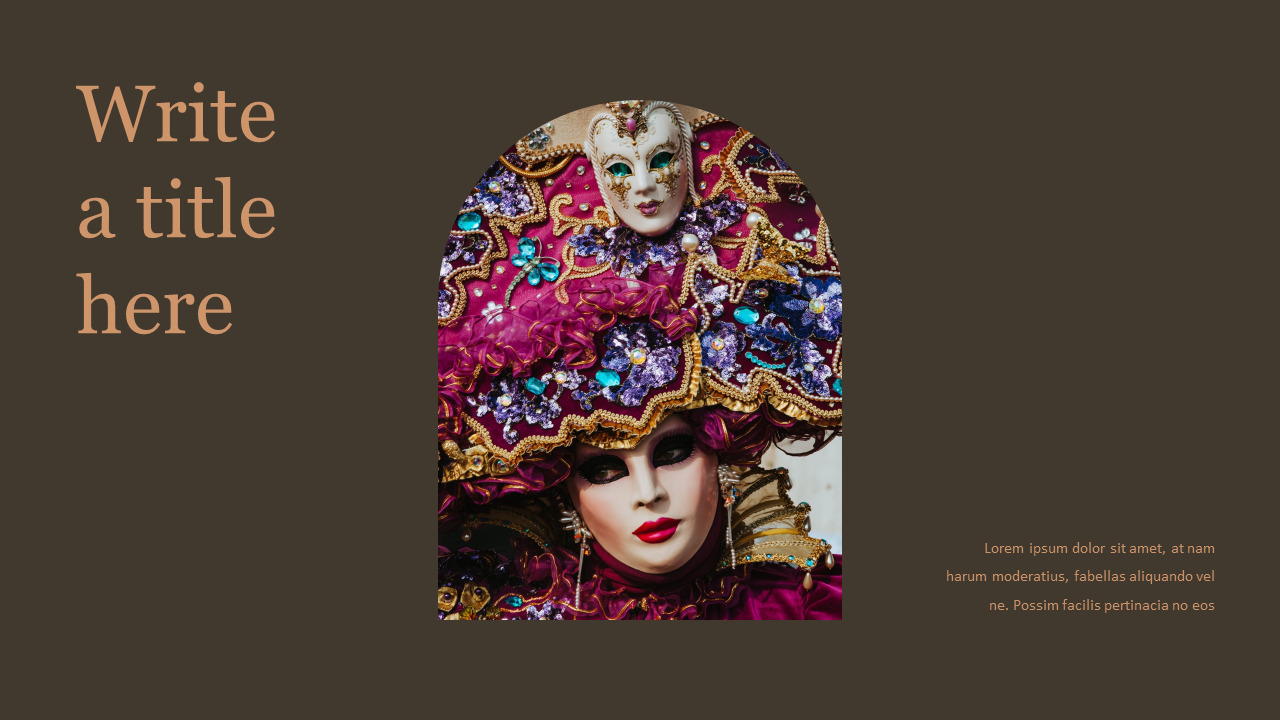 Venice Carnival Templates for PowerPoint|Lifestyle
