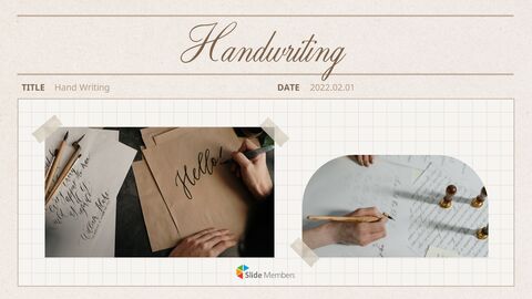 Handwriting PowerPoint Theme|Lifestyle|Templates