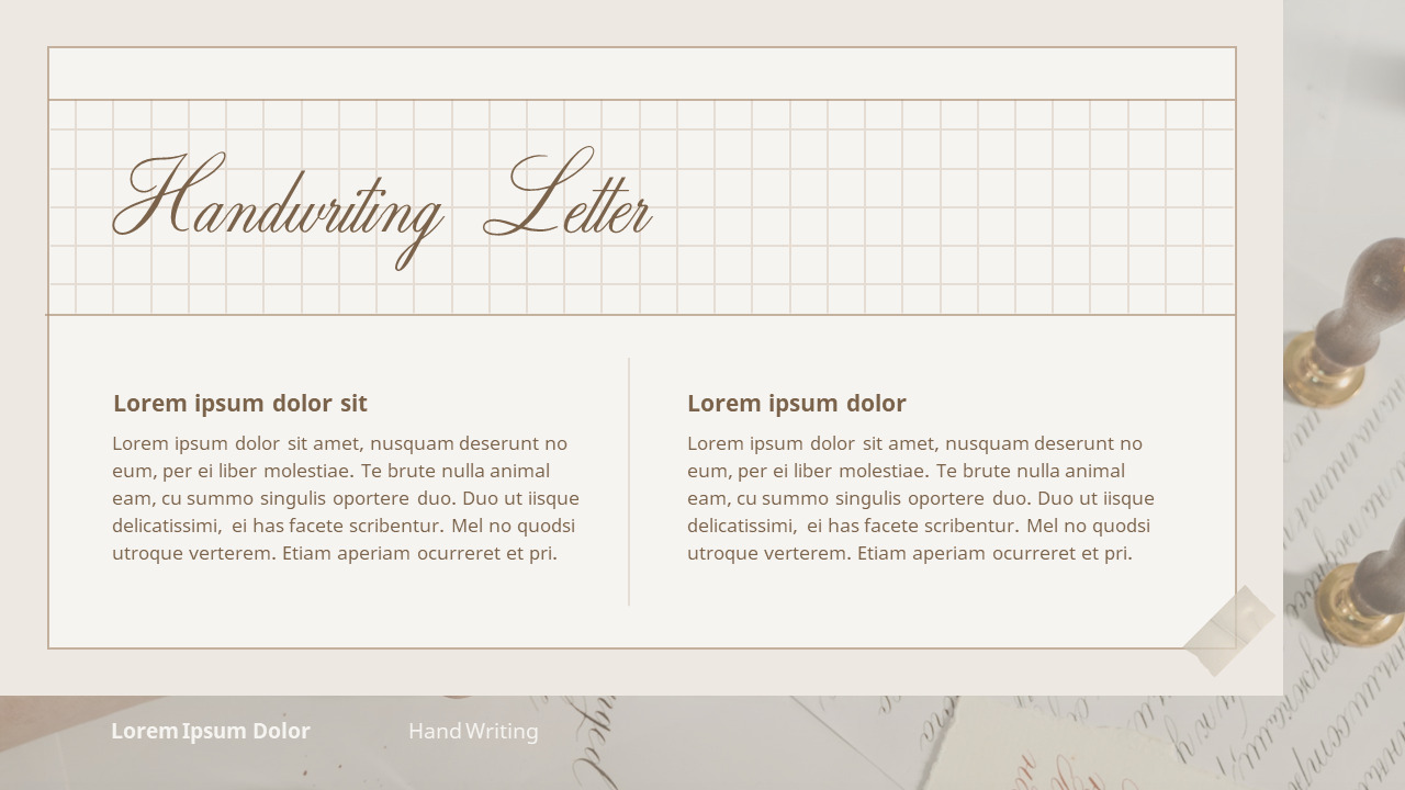 Handwriting PowerPoint Theme|Lifestyle|Templates