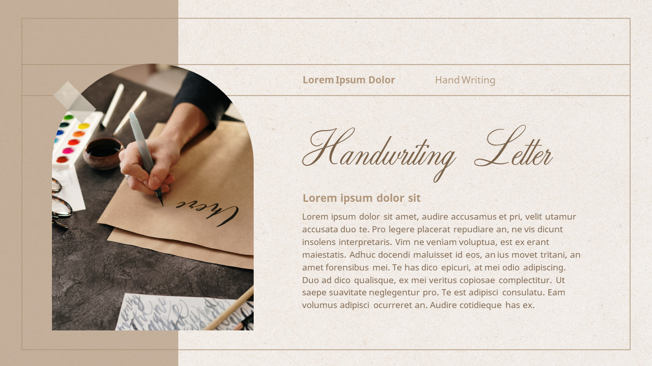 Handwriting PowerPoint Theme|Lifestyle|Templates