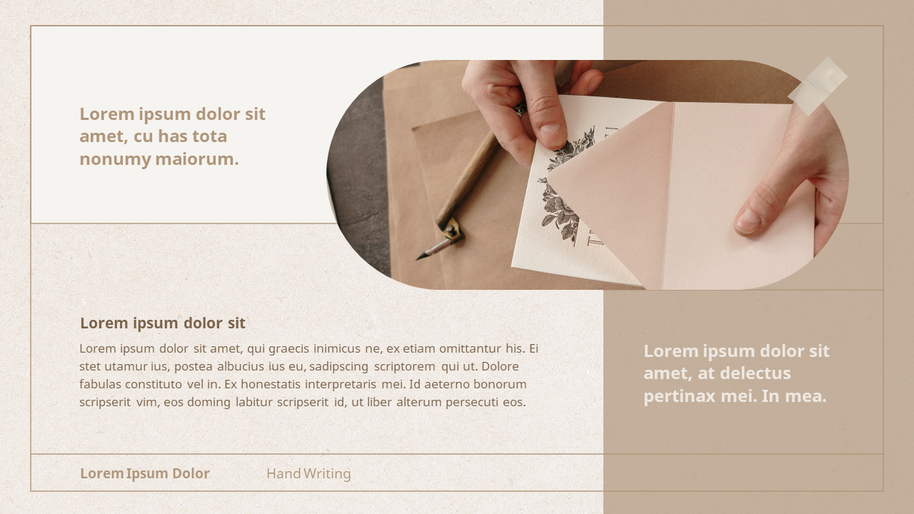 Handwriting PowerPoint Theme|Lifestyle|Templates