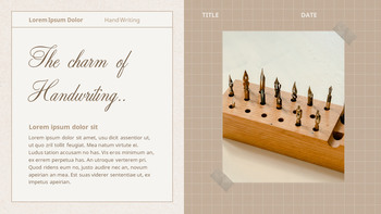 Handwriting PowerPoint Theme|Lifestyle|Templates
