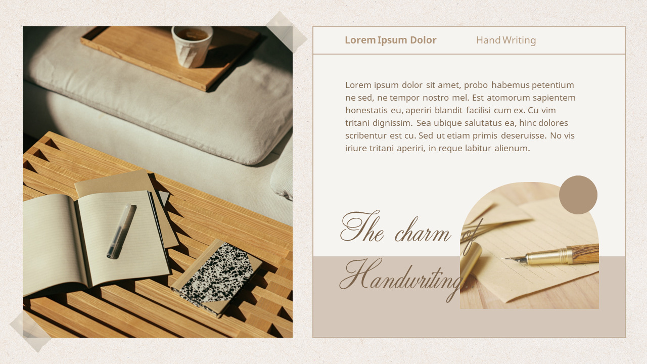 Handwriting PowerPoint Theme|Lifestyle|Templates