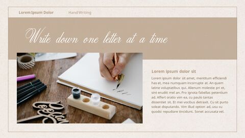 Handwriting PowerPoint Theme|Lifestyle|Templates