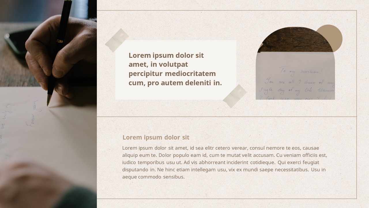 Handwriting PowerPoint Theme|Lifestyle|Templates