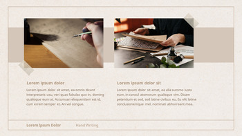 Handwriting PowerPoint Theme|Lifestyle|Templates