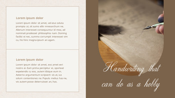 Handwriting PowerPoint Theme|Lifestyle|Templates