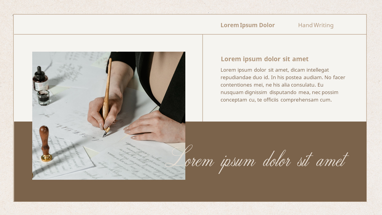 Handwriting PowerPoint Theme|Lifestyle|Templates