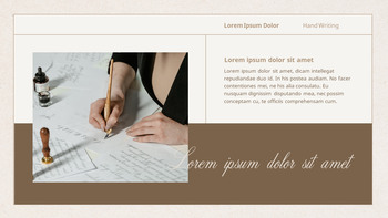 Handwriting PowerPoint Theme|Lifestyle|Templates