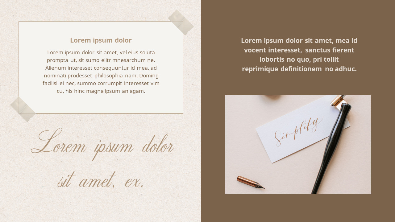 Handwriting PowerPoint Theme|Lifestyle|Templates