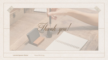 Handwriting PowerPoint Theme|Lifestyle|Templates