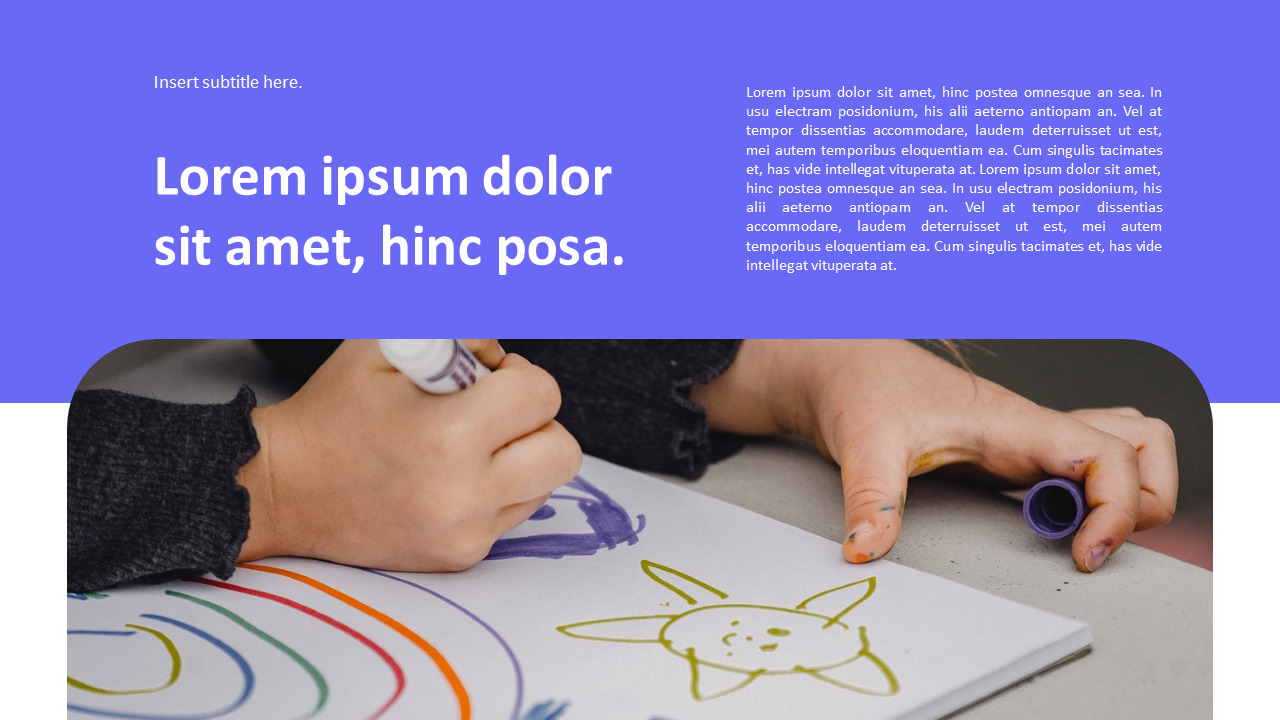 Education for all children ppt template