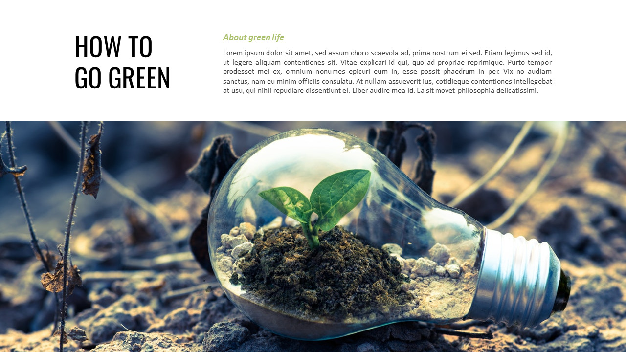 Go Green Best Google Slides|Lifestyle