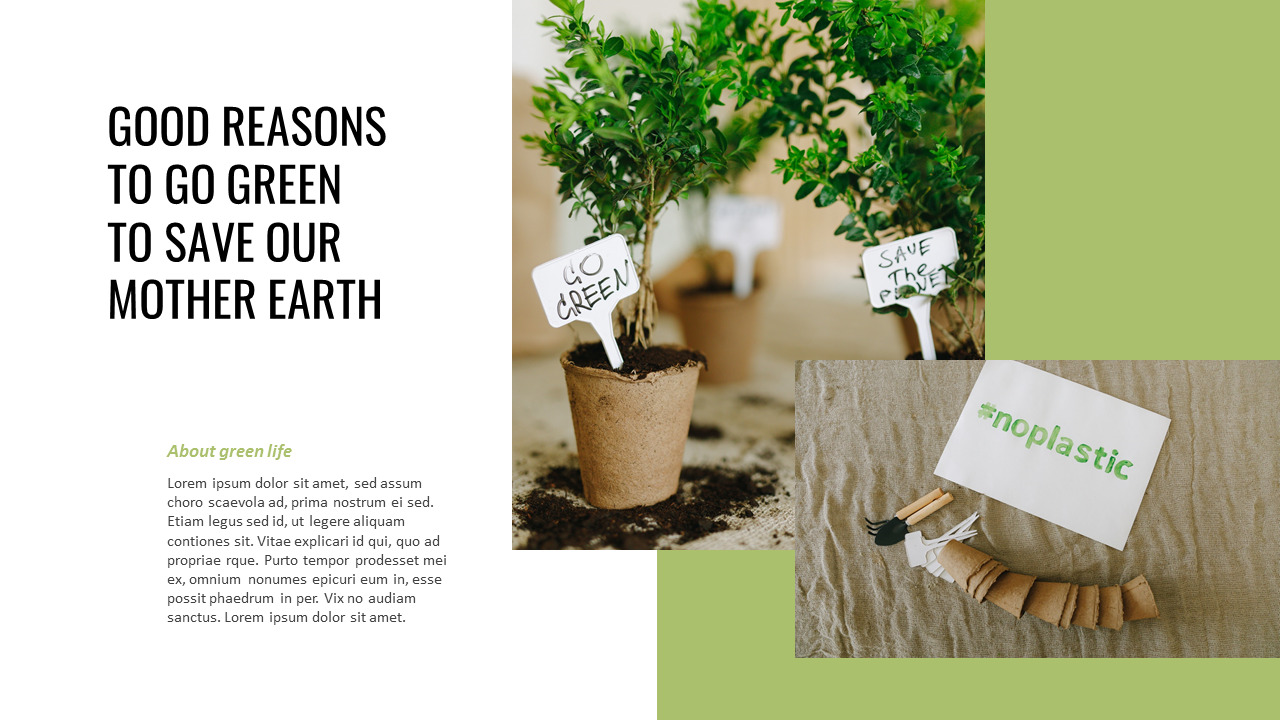 Go Green Best Google Slides|Lifestyle