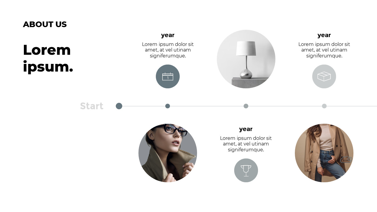Minimal Business Presentation PowerPoint Templates Design
