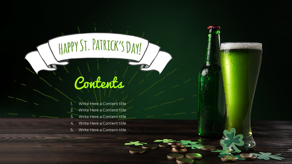 Saint Patrick's Day presentation slide