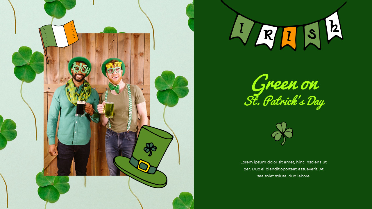 St. Patricks Day Presentation Slides PowerPoint Template