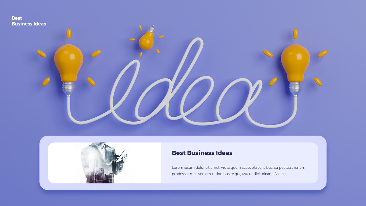 Best Business Ideas Creative Google Slides