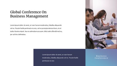 Business Conference presentation slide design