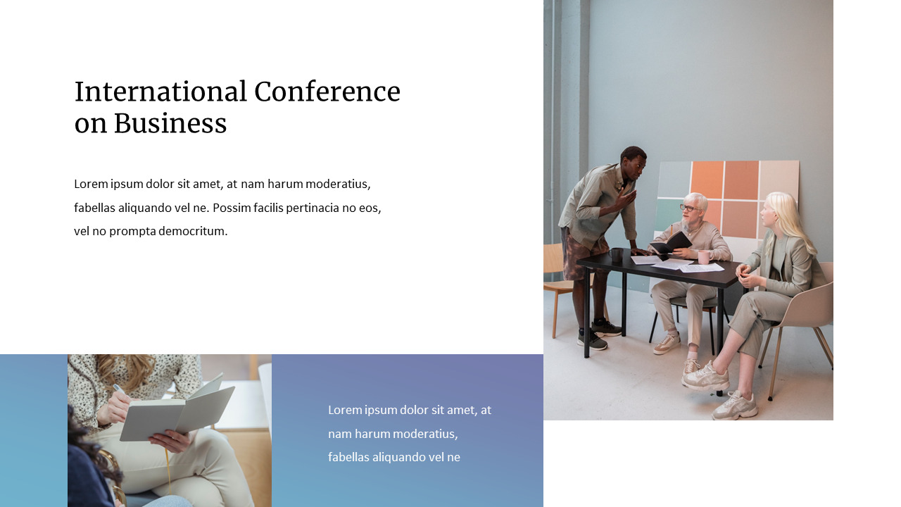 Business Conference presentation slide design