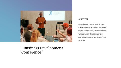 Business Conference presentation slide design