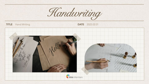 Handwriting Theme Keynote Design|Lifestyle