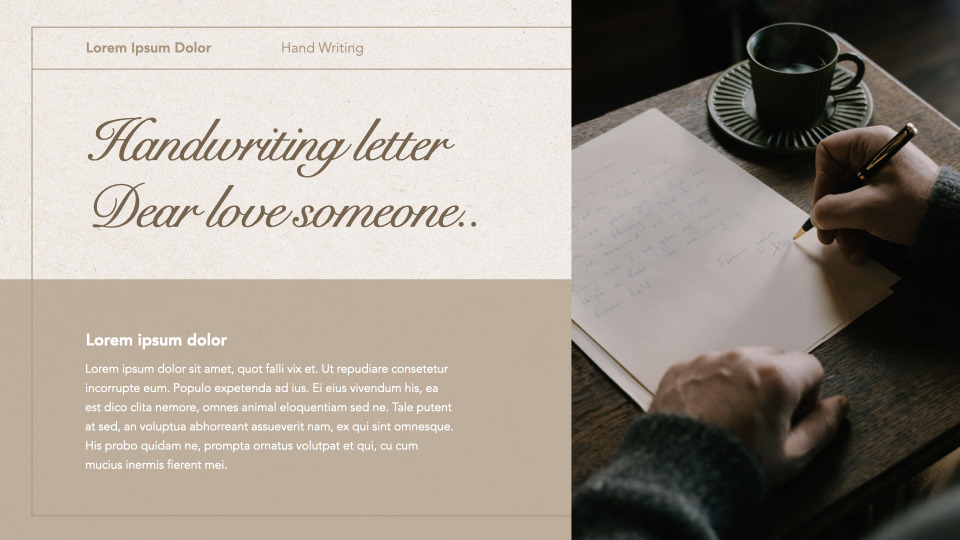 Handwriting Theme Keynote Design|Lifestyle