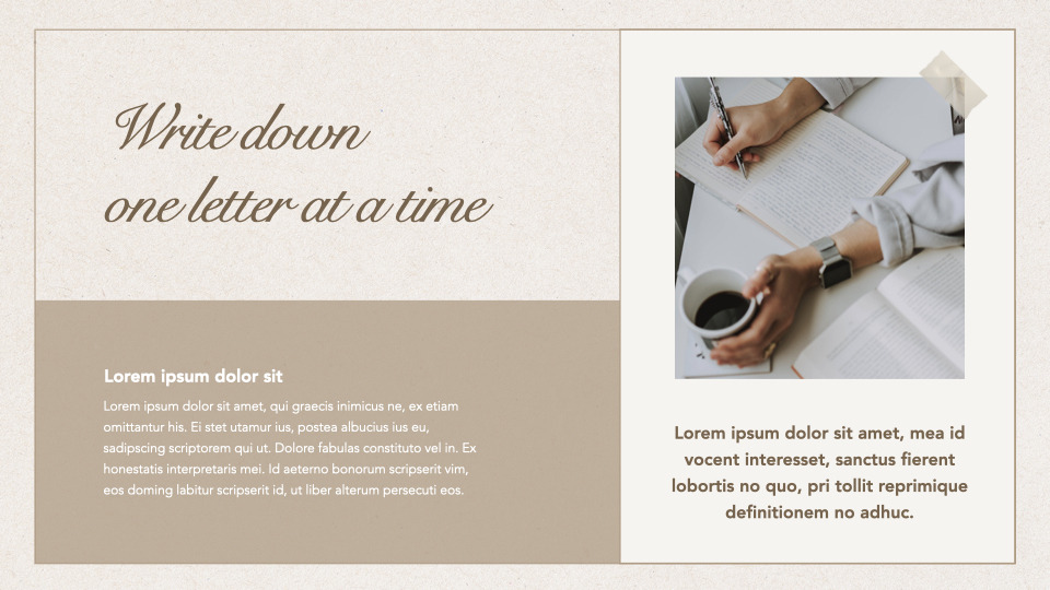 Handwriting Theme Keynote Design|Lifestyle