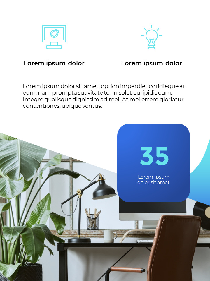 Vertical Business Report Google Slides Templates