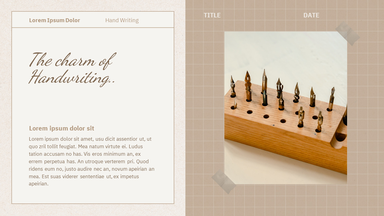 Handwriting Simple Slides Templates|Lifestyle|Google