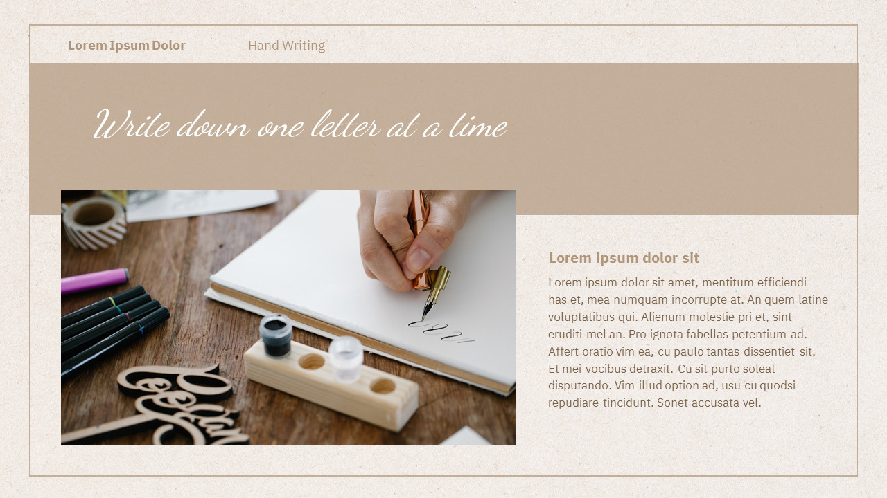 Handwriting Simple Slides Templates|Lifestyle|Google