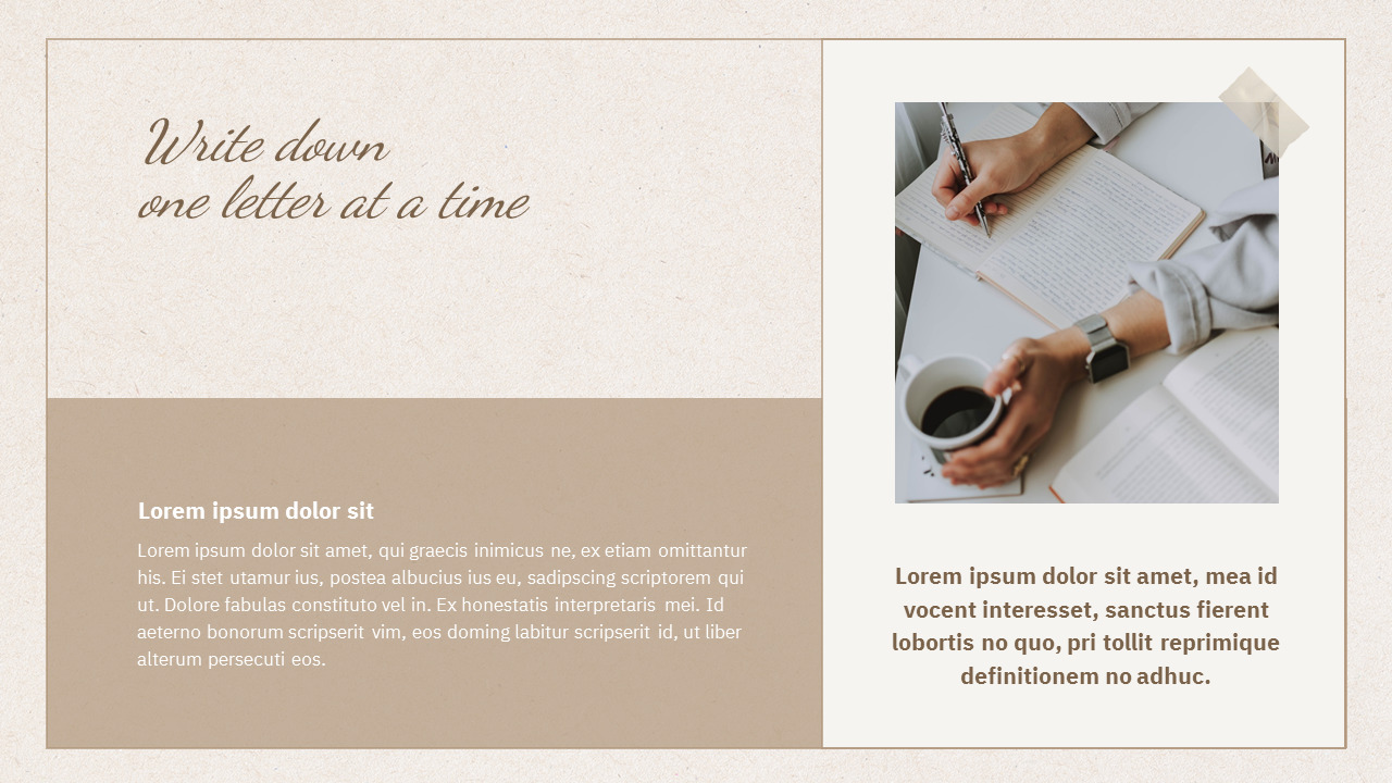 Handwriting Simple Slides Templates|Lifestyle|Google