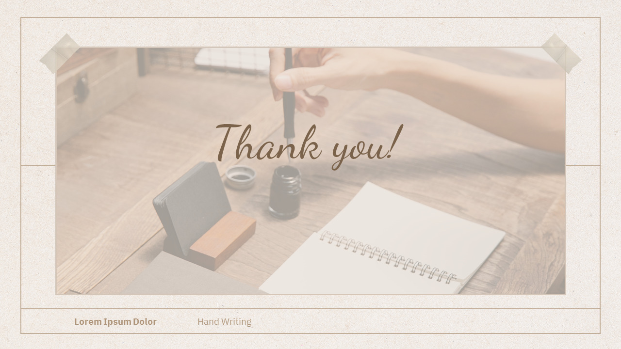 Handwriting Simple Slides Templates|Lifestyle|Google