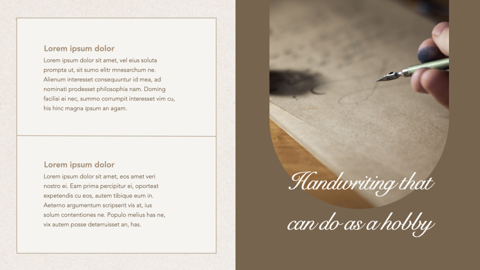 Handwriting Theme Keynote Design|Lifestyle