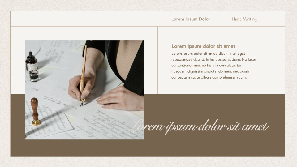Handwriting Theme Keynote Design|Lifestyle