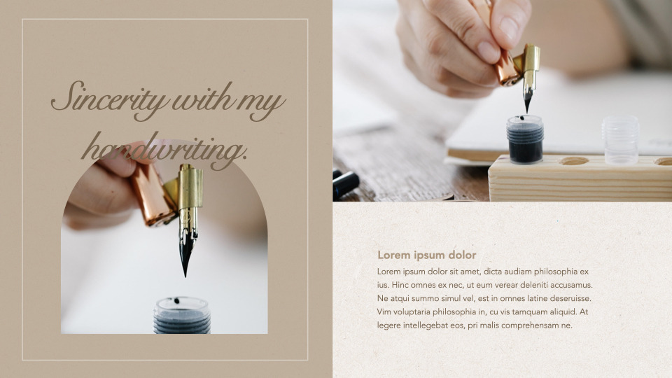 Handwriting Theme Keynote Design|Lifestyle